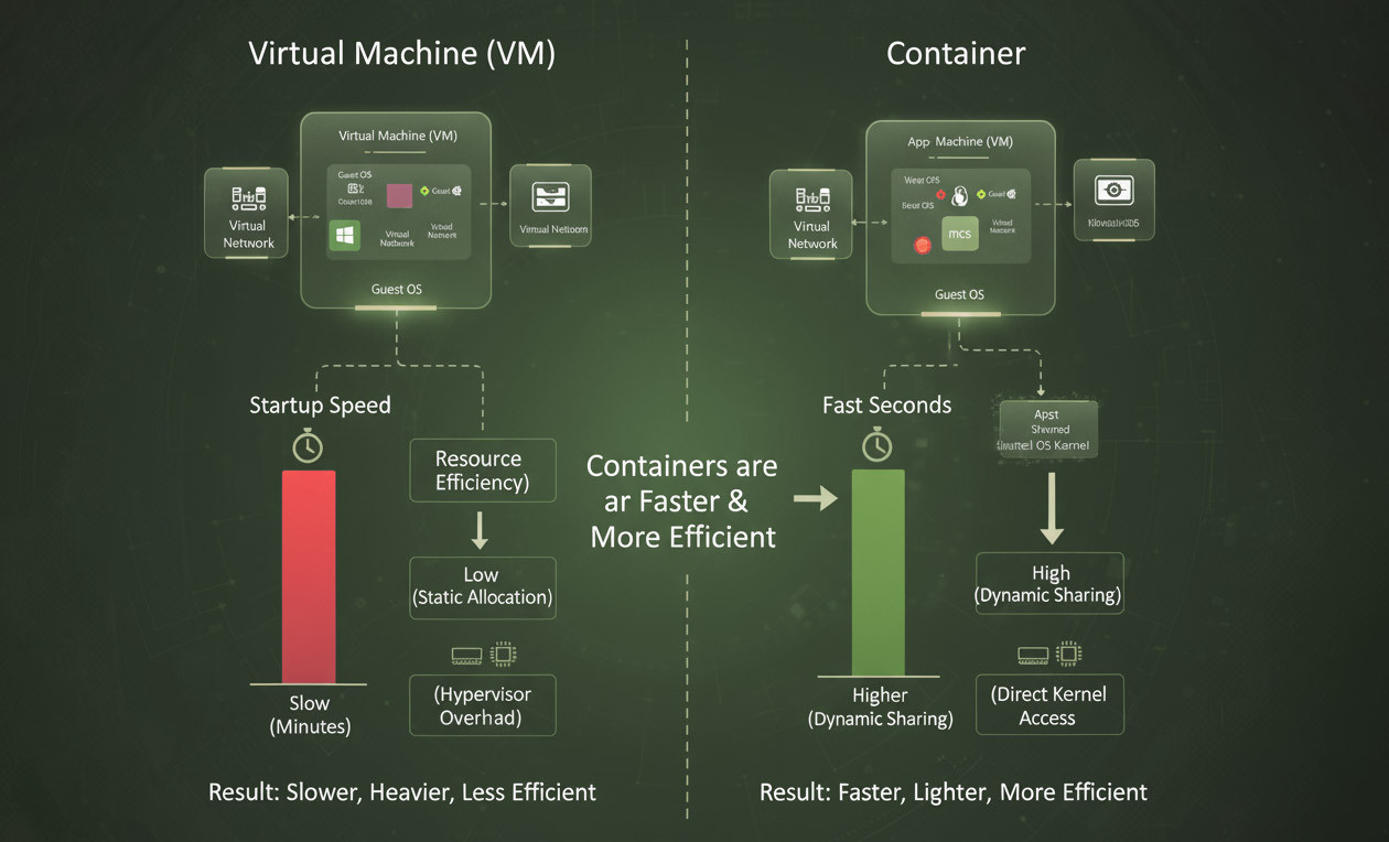 VM vs Containers in 2025: Comparing Virtual Machines & Containers 🧩